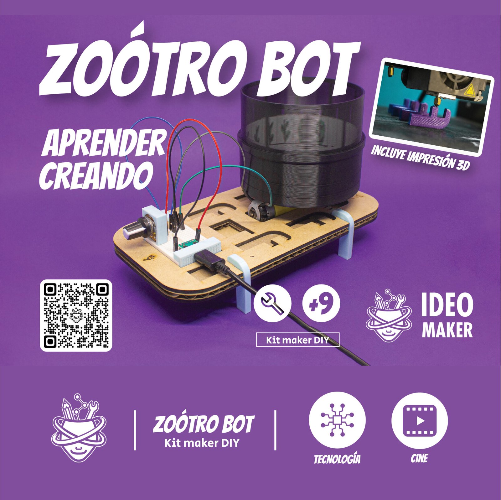 Robótica educativa ‣ Kit Zoóto Bot ‣ Ideomaker
